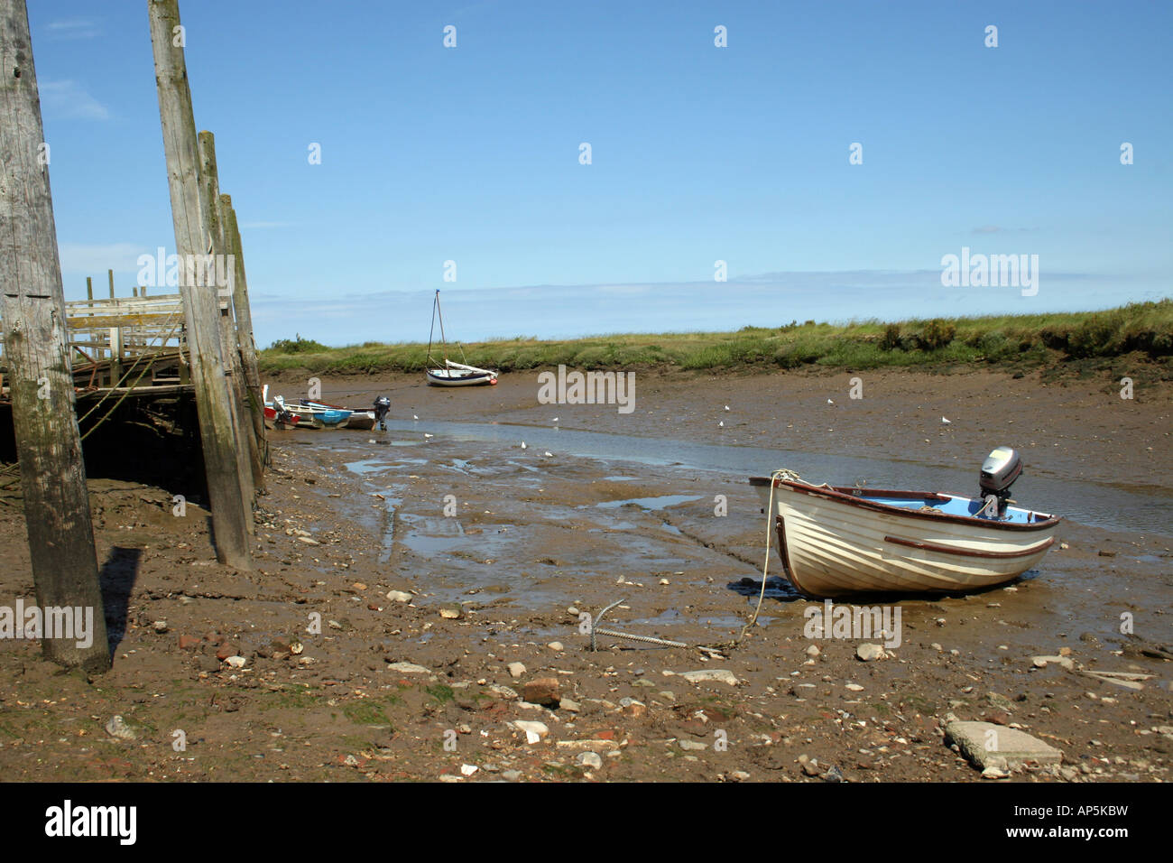 MORSTON QUAY AND MARSH. NORTH NORFOLK. UK Stock Photo - Alamy