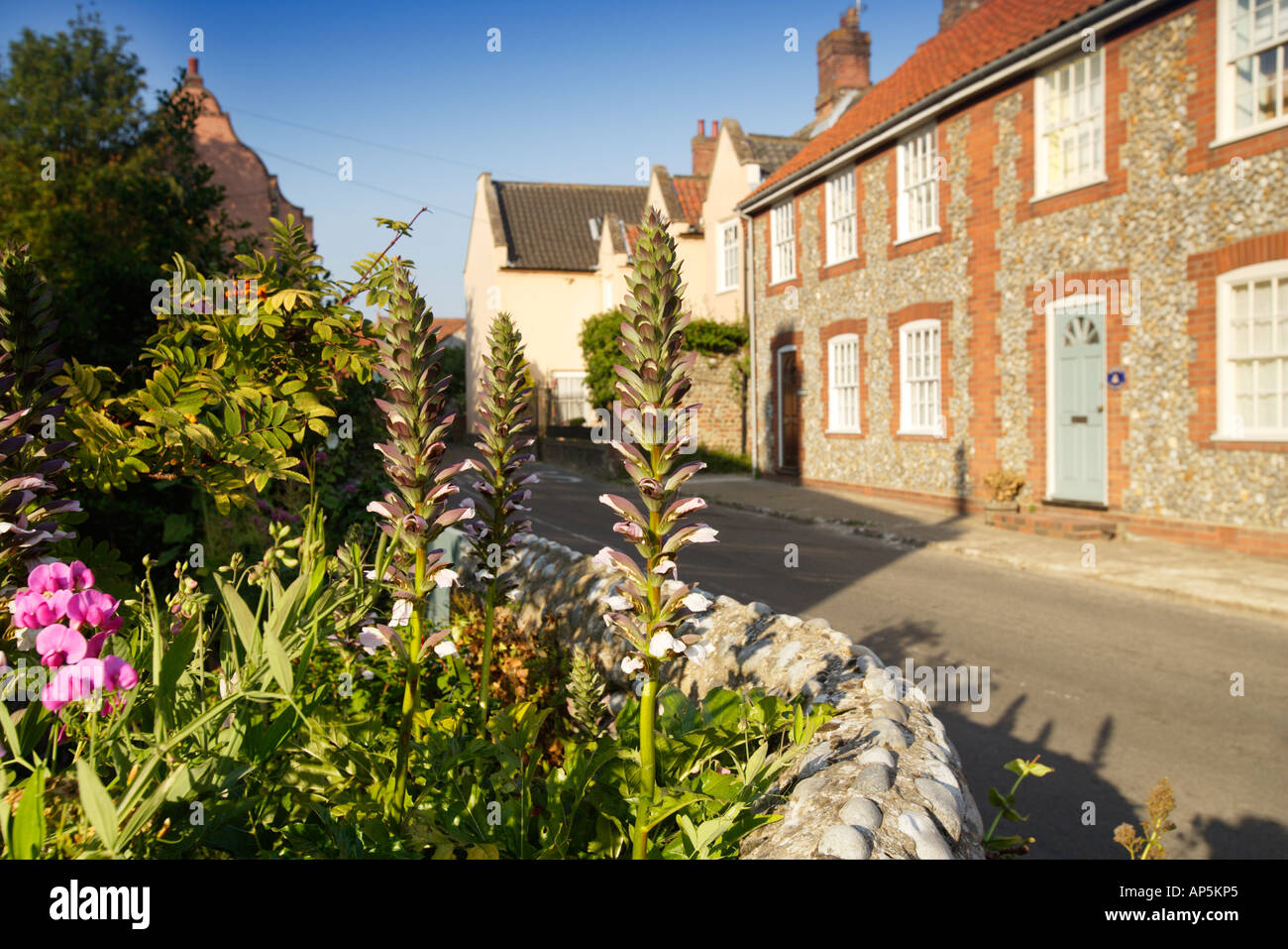 Coast Road Through Cley Next The Sea Norfolk UK Stock Photo - Alamy