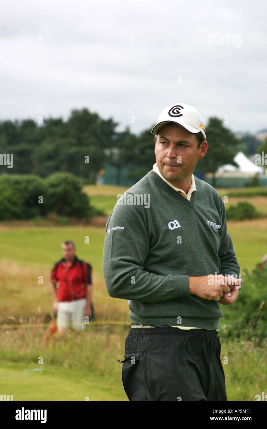 David Howell professional English golfer Stock Photo - Alamy