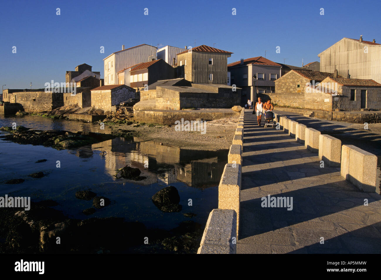 the picturesque fishing village of Cambados galicia Spain Stock Photo ...