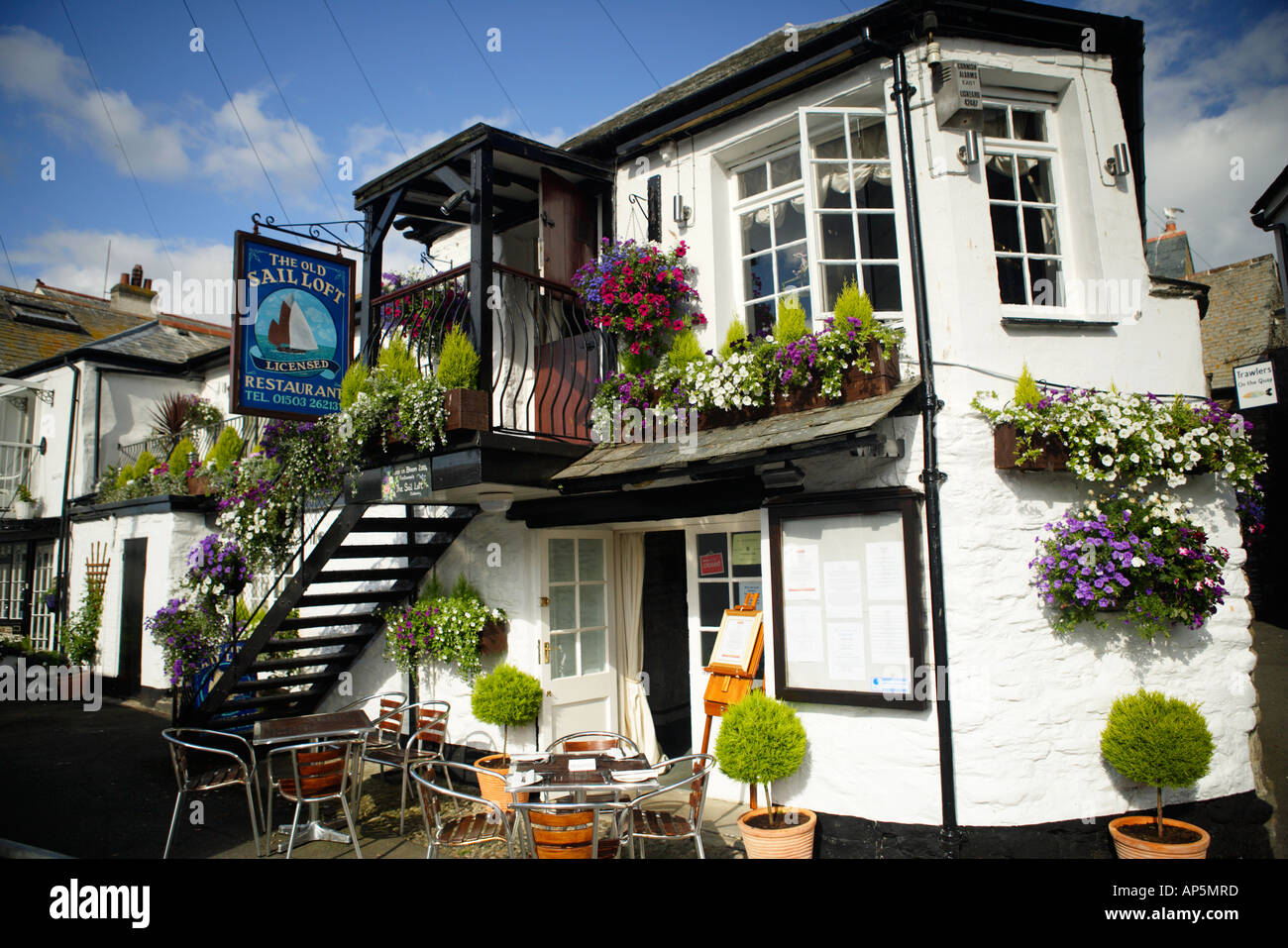 The Old Sail Loft Pub Looe Cornwall UK Stock Photo - Alamy