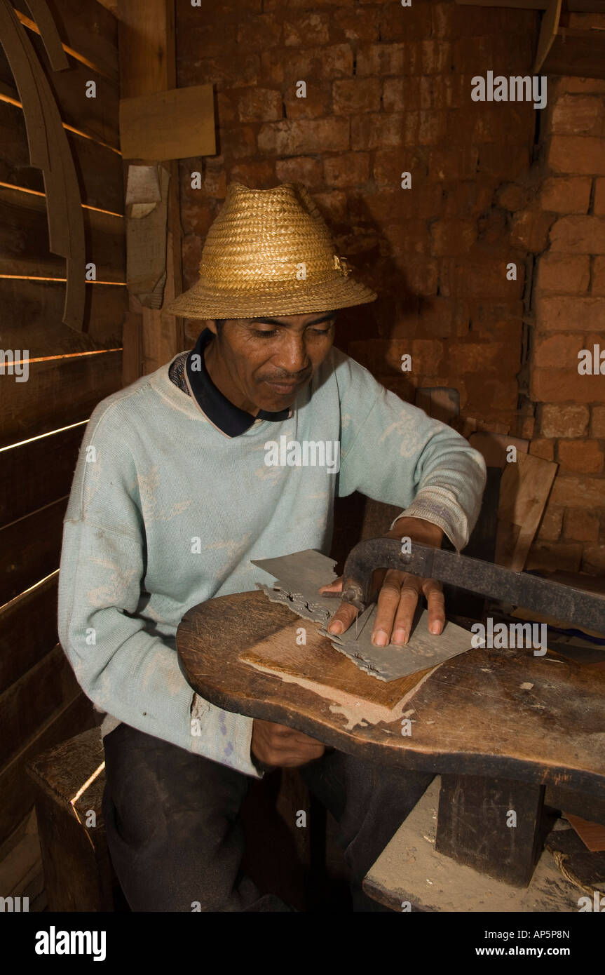 Woodcarving workshop, Ambositra, Madagascar Stock Photo - Alamy