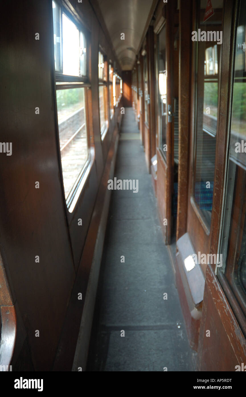Inside an Old Train Stock Photo - Alamy