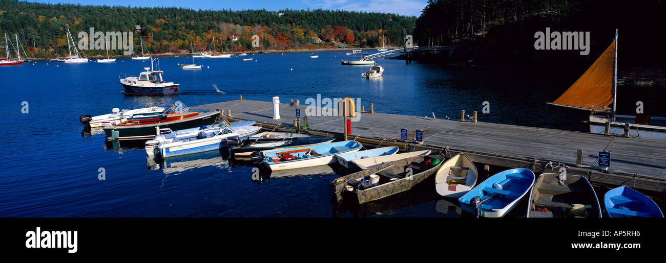 USA, Maine, Boat Dock Stock Photo - Alamy