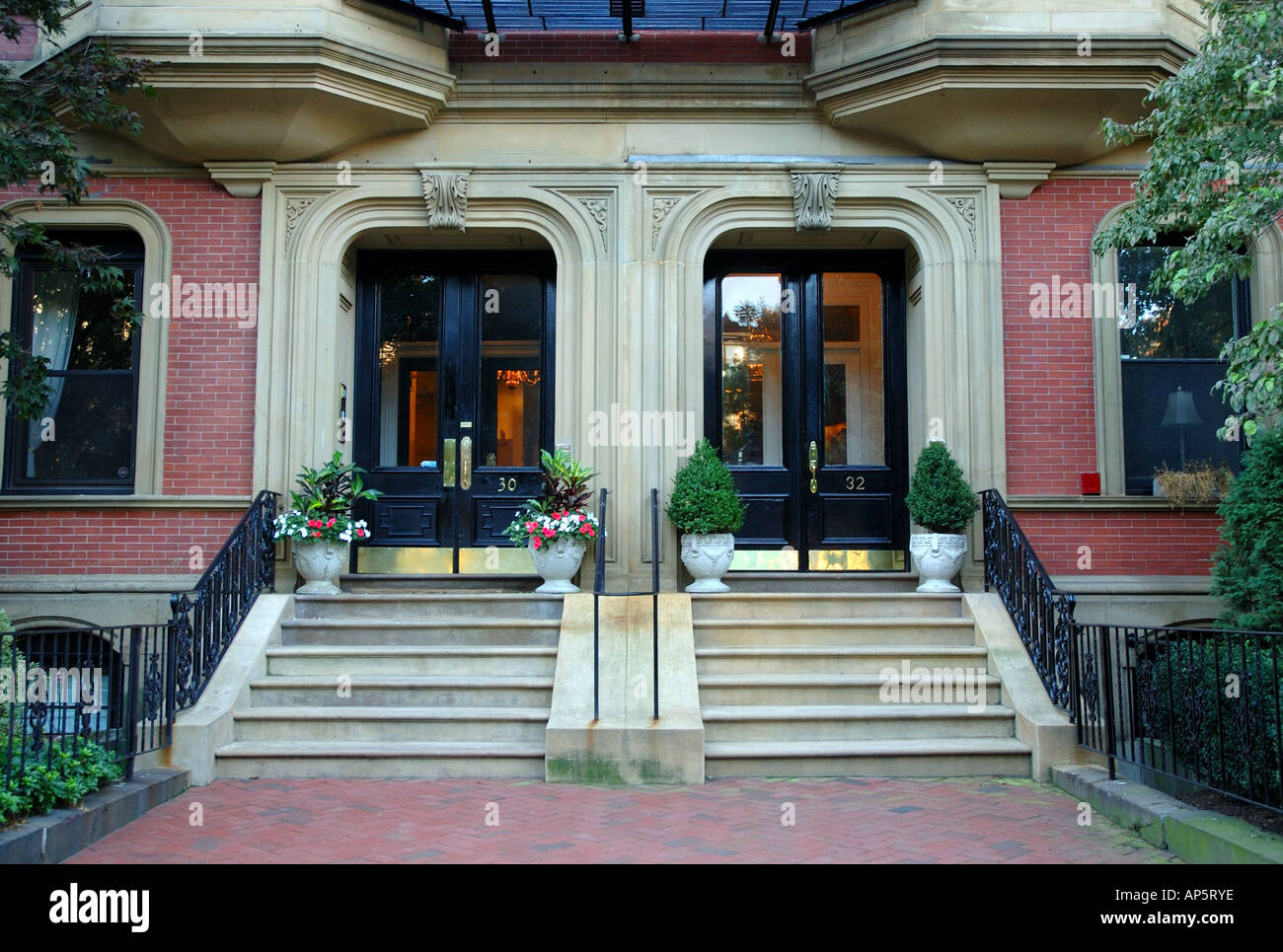 North America, USA, Massachusetts, Boston, Back Bay residential ...