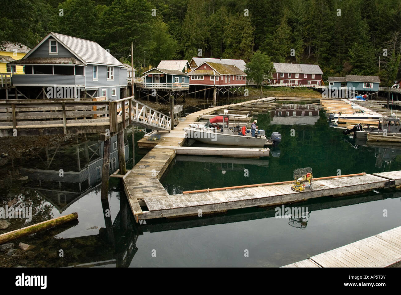 Telegraph Cove, historic fishing village and whale watching centre on ...