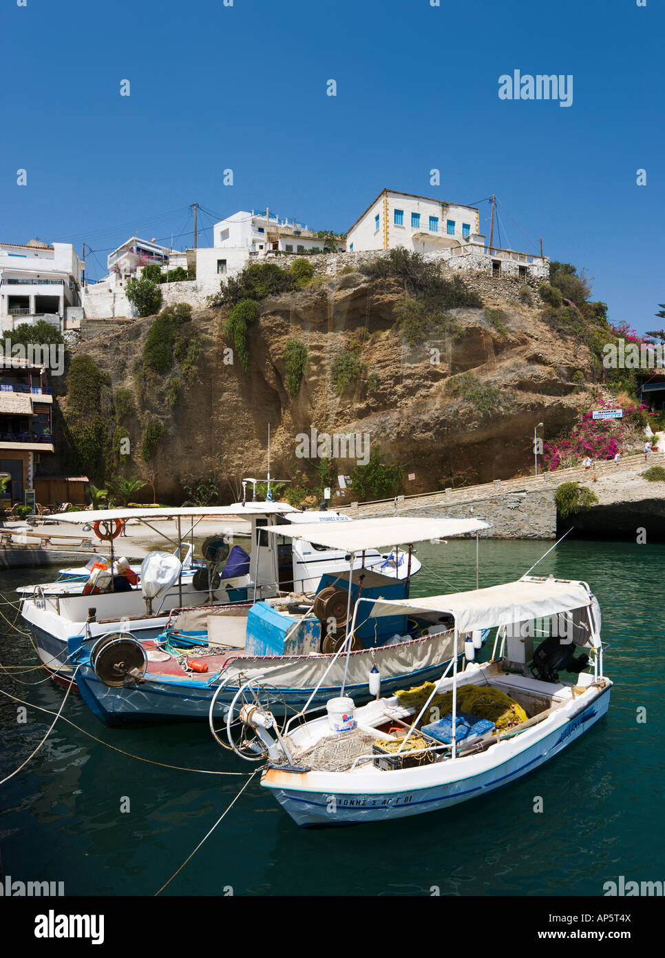 Harbour, Aghia Galini, South Coast, Crete, Greece Stock Photo - Alamy