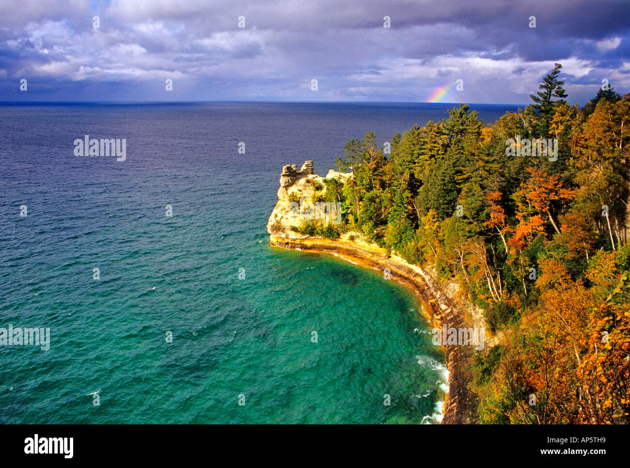 Miners Castle at Pictured Rocks National Seashore in UP Michigan Stock ...