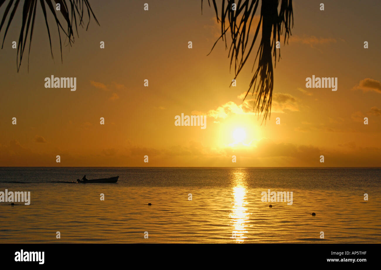 Afterglow sunset mauritius hi-res stock photography and images - Alamy