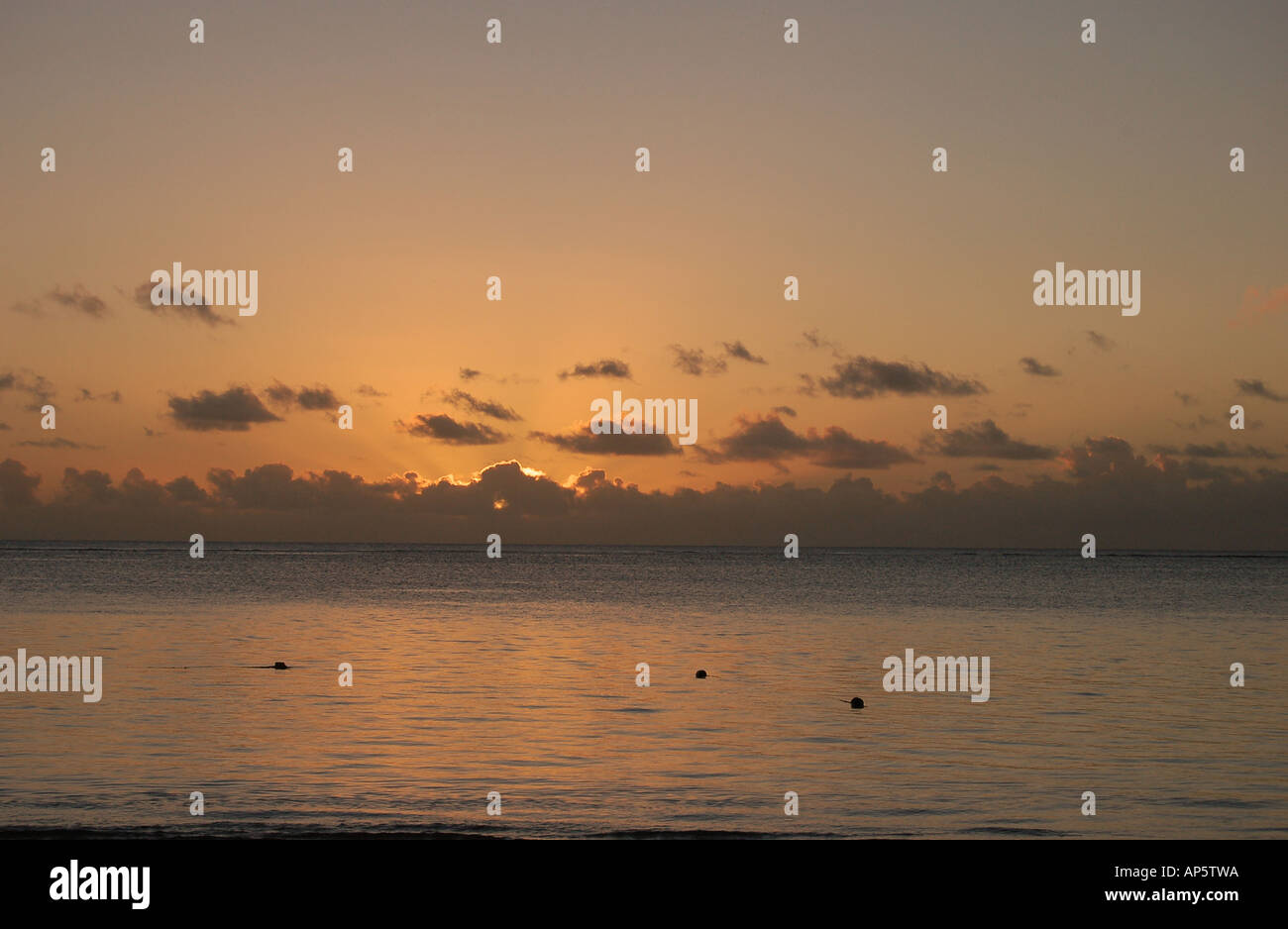 Afterglow sunset mauritius hi-res stock photography and images - Alamy