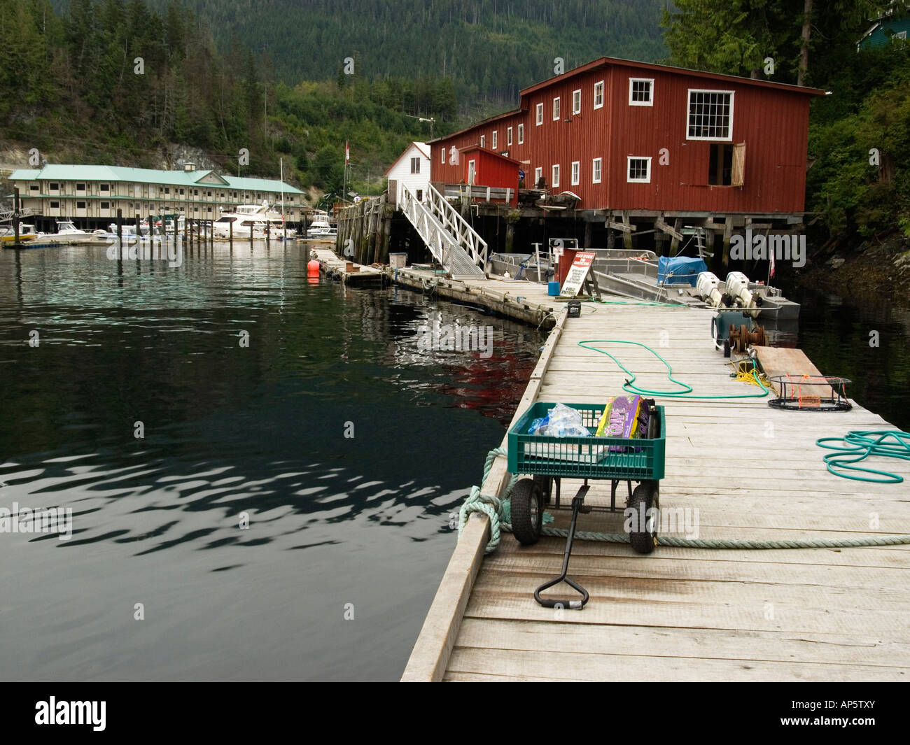 Telegraph Cove, historic fishing village and whale watching centre on ...