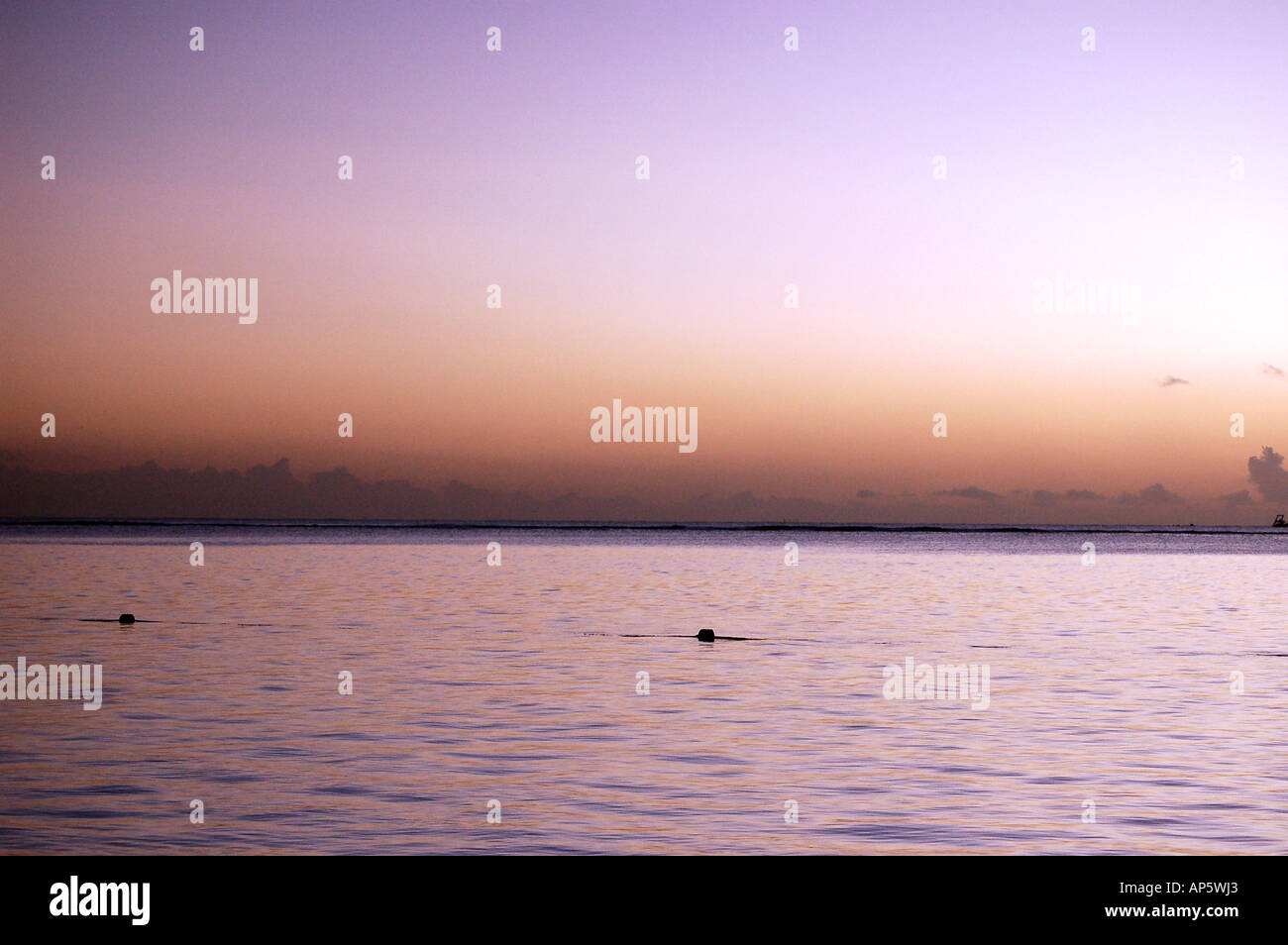 Afterglow sunset mauritius hi-res stock photography and images - Alamy