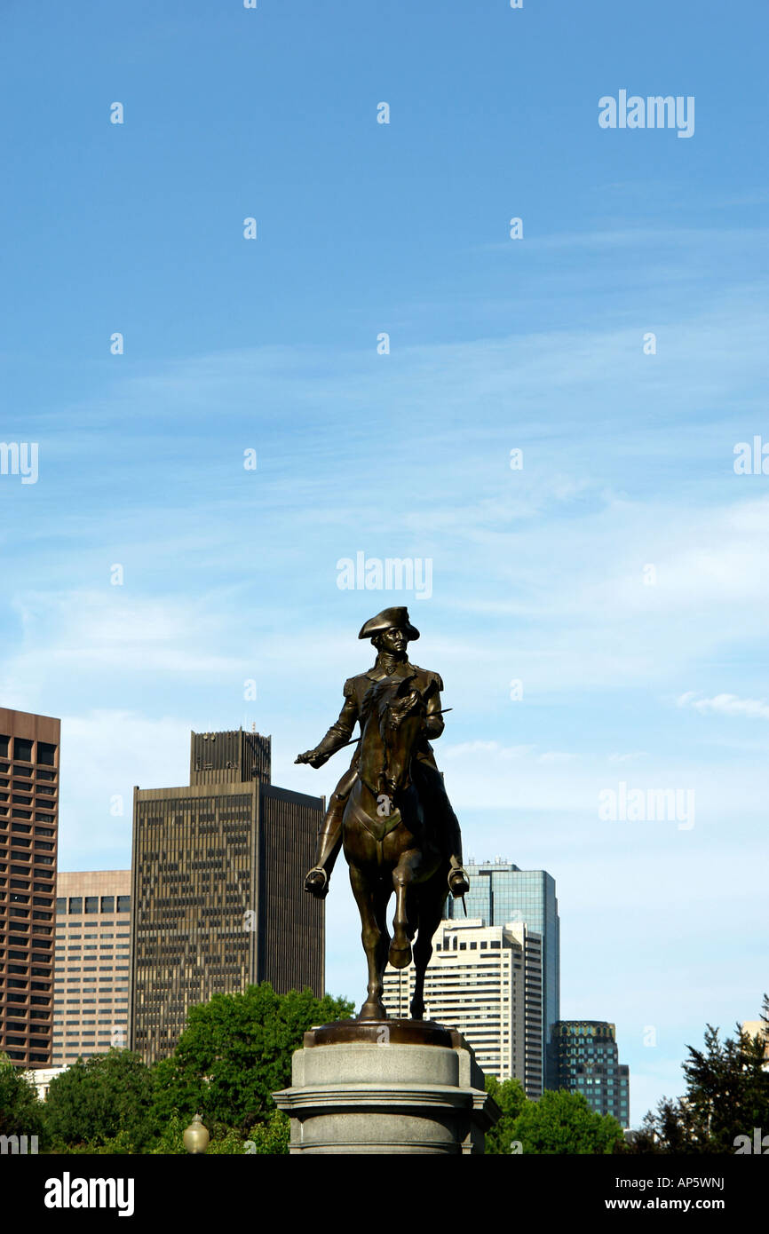 George Washington Statue in Boston Stock Photo - Alamy