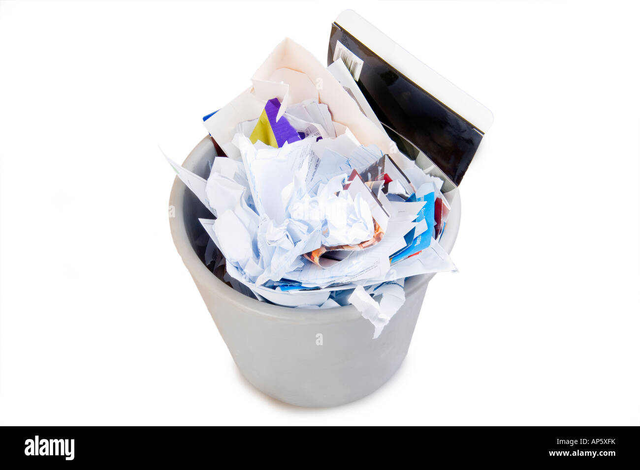 Overflowing waste bin Stock Photo - Alamy