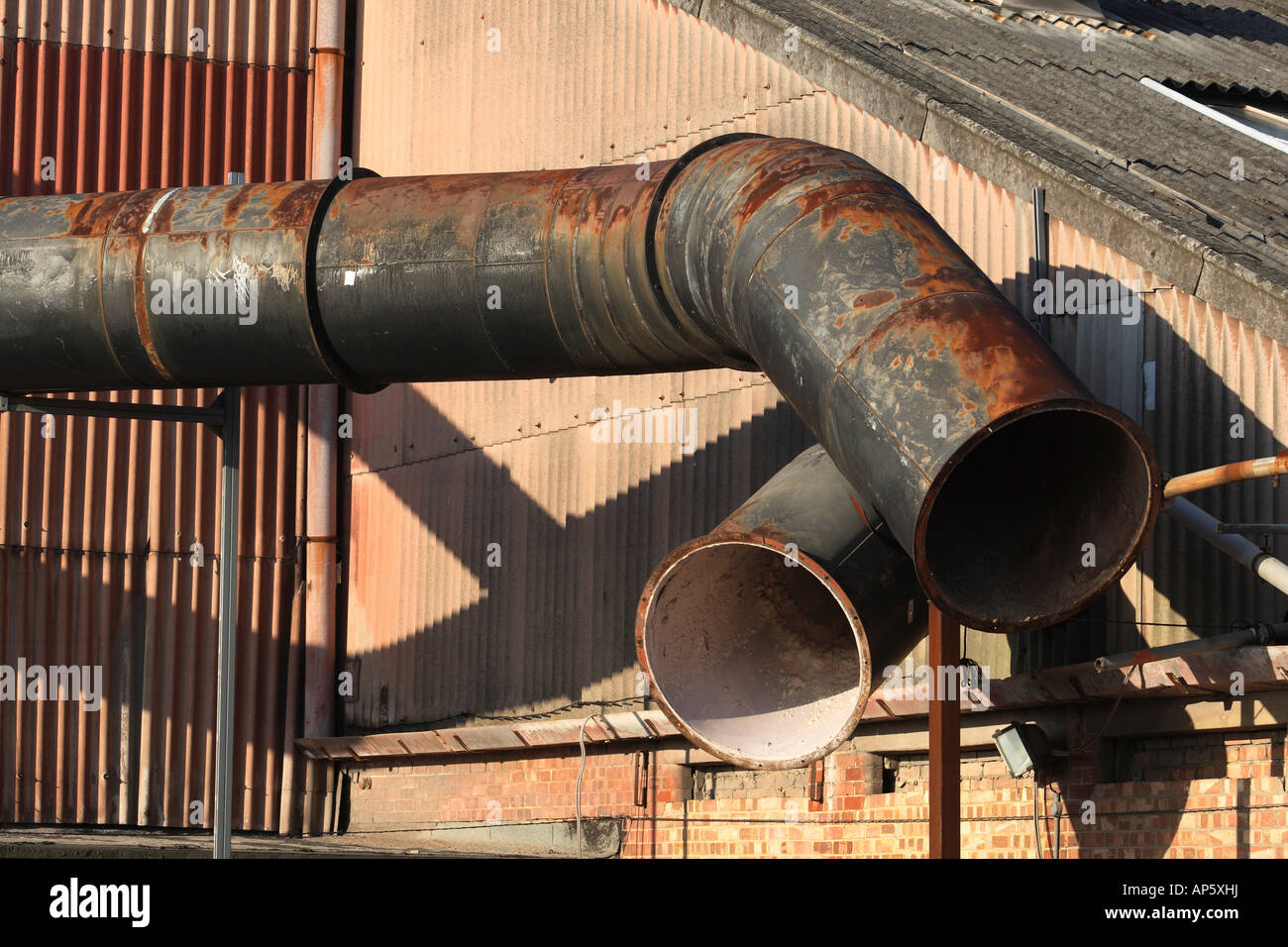 Redundant pipework awaiting removal Stock Photo - Alamy