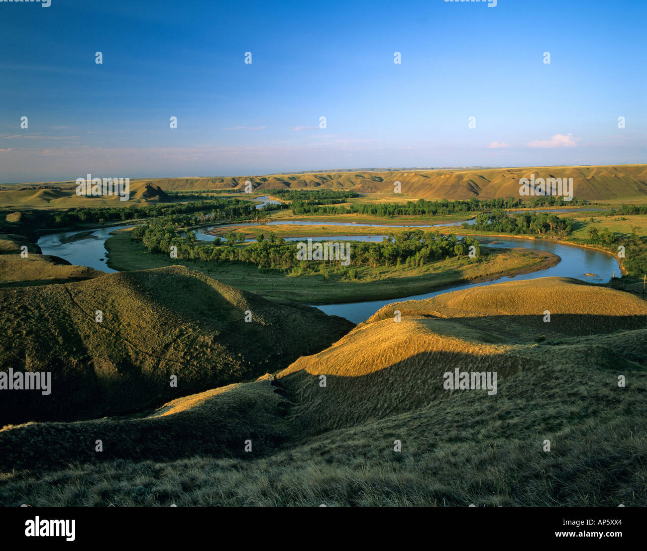 The Marias River in summer near Shelby Montana Stock Photo - Alamy