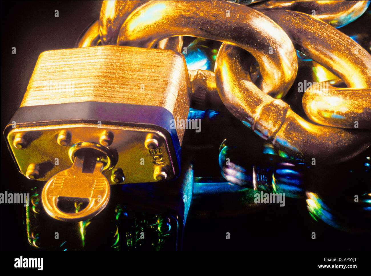 Heavy padlock hi-res stock photography and images - Alamy