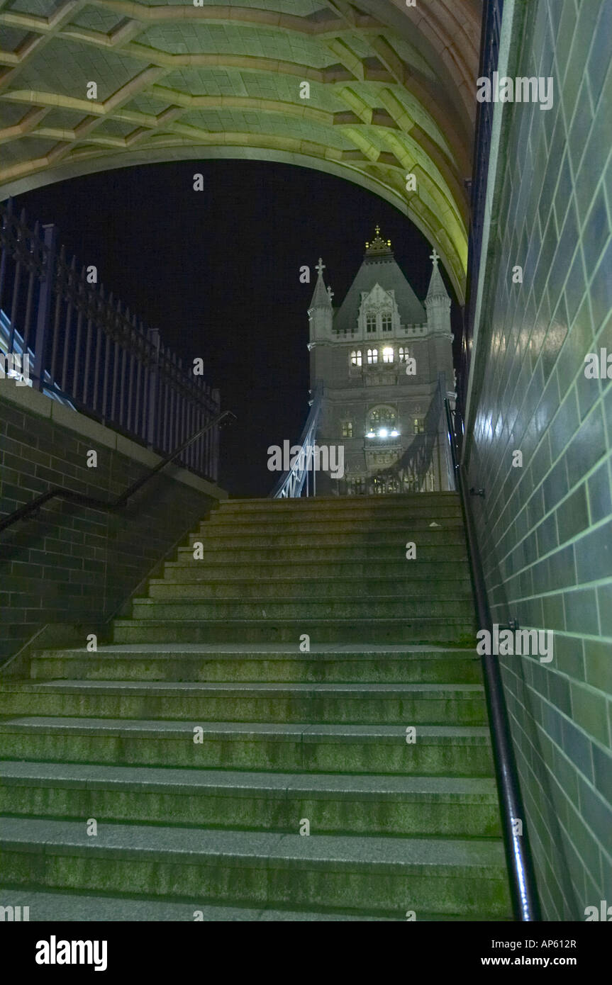 London tower bridge stairs hi-res stock photography and images - Alamy