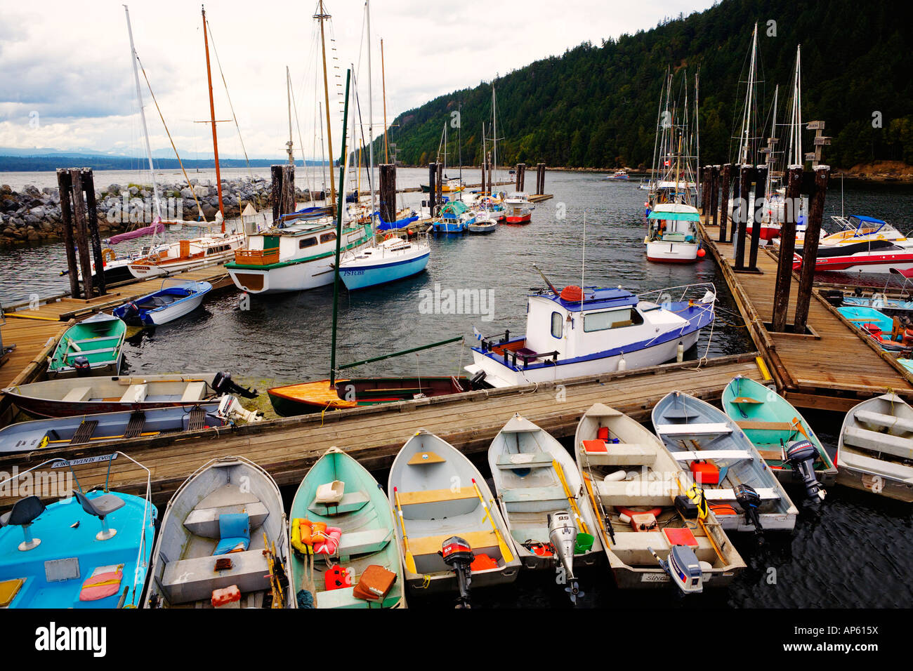 ford's cove marina on Hornby Island Stock Photo - Alamy