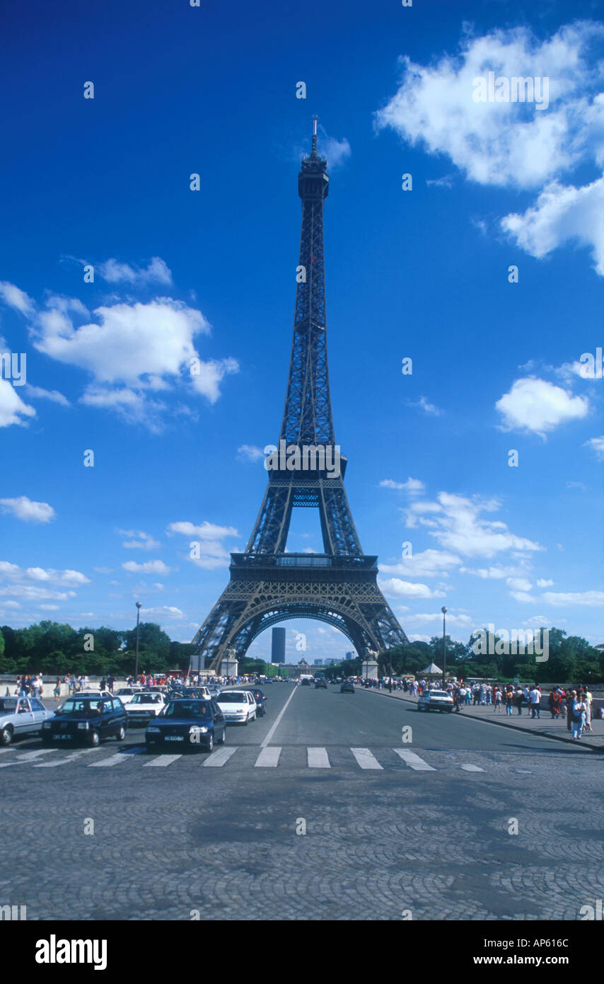Eiffel Tower Tour Eiffel street of Pont d Iena Paris France Europe ...