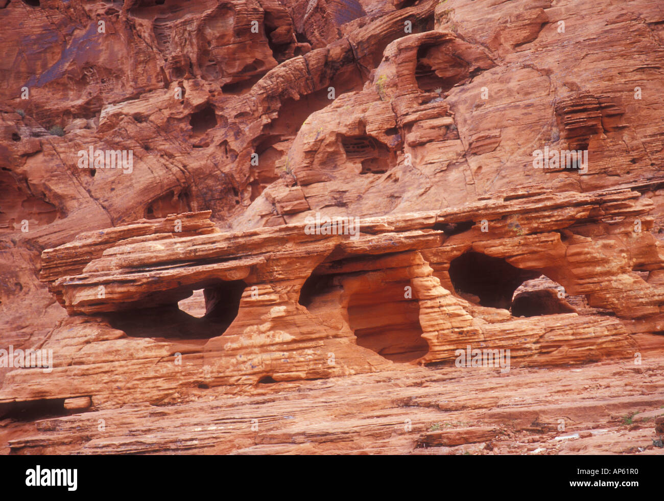 Red sandstone formations come in all shapes and sizes and angles ...