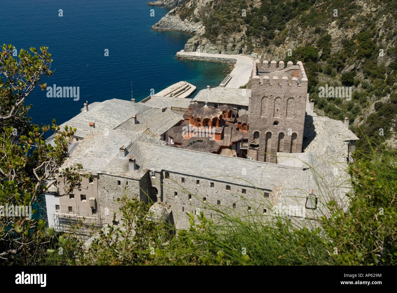 Dionysiou monastery, Mount Athos, Greece Stock Photo - Alamy