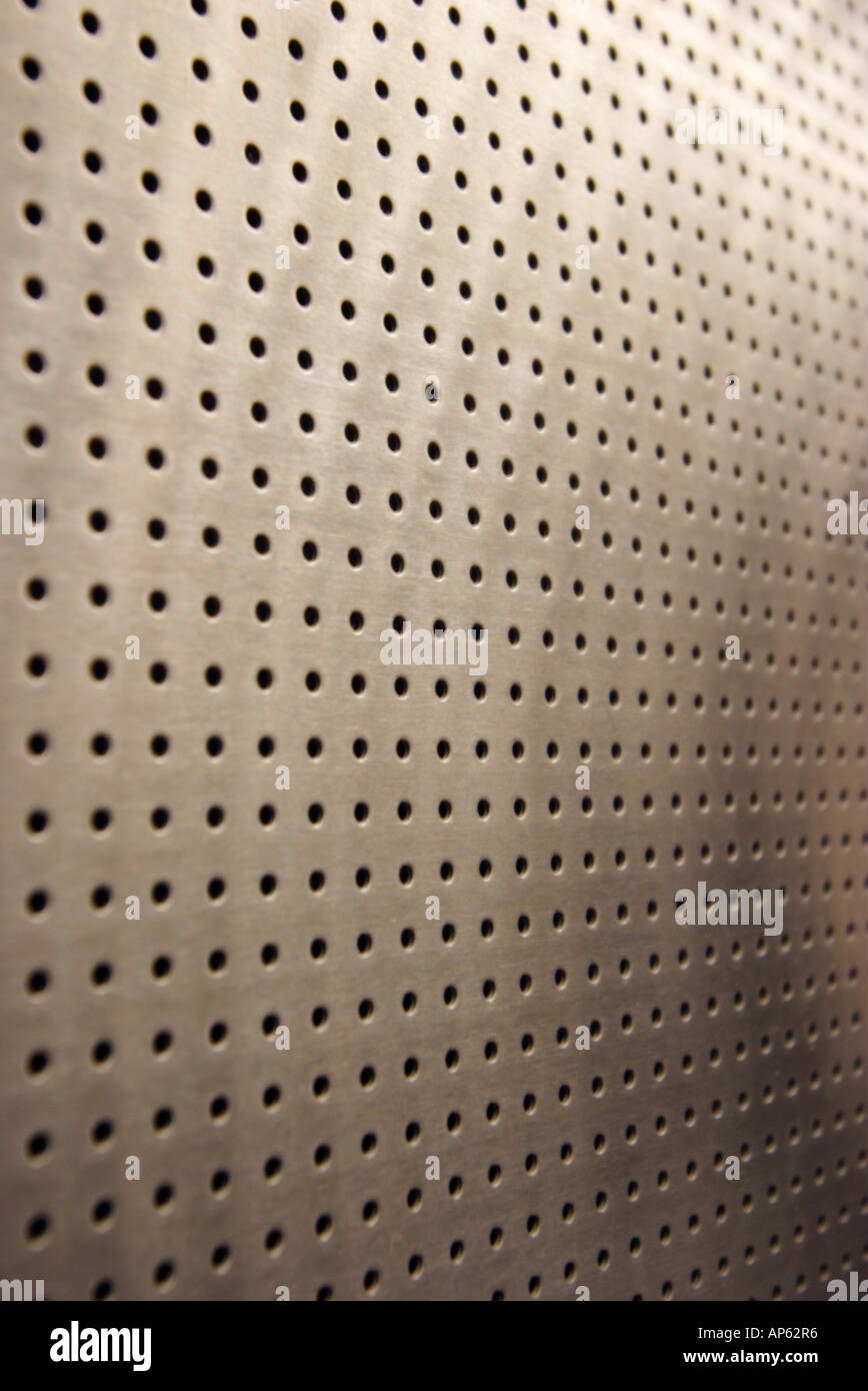 Perforated Stainless Steel Sheet Stock Photo - Alamy