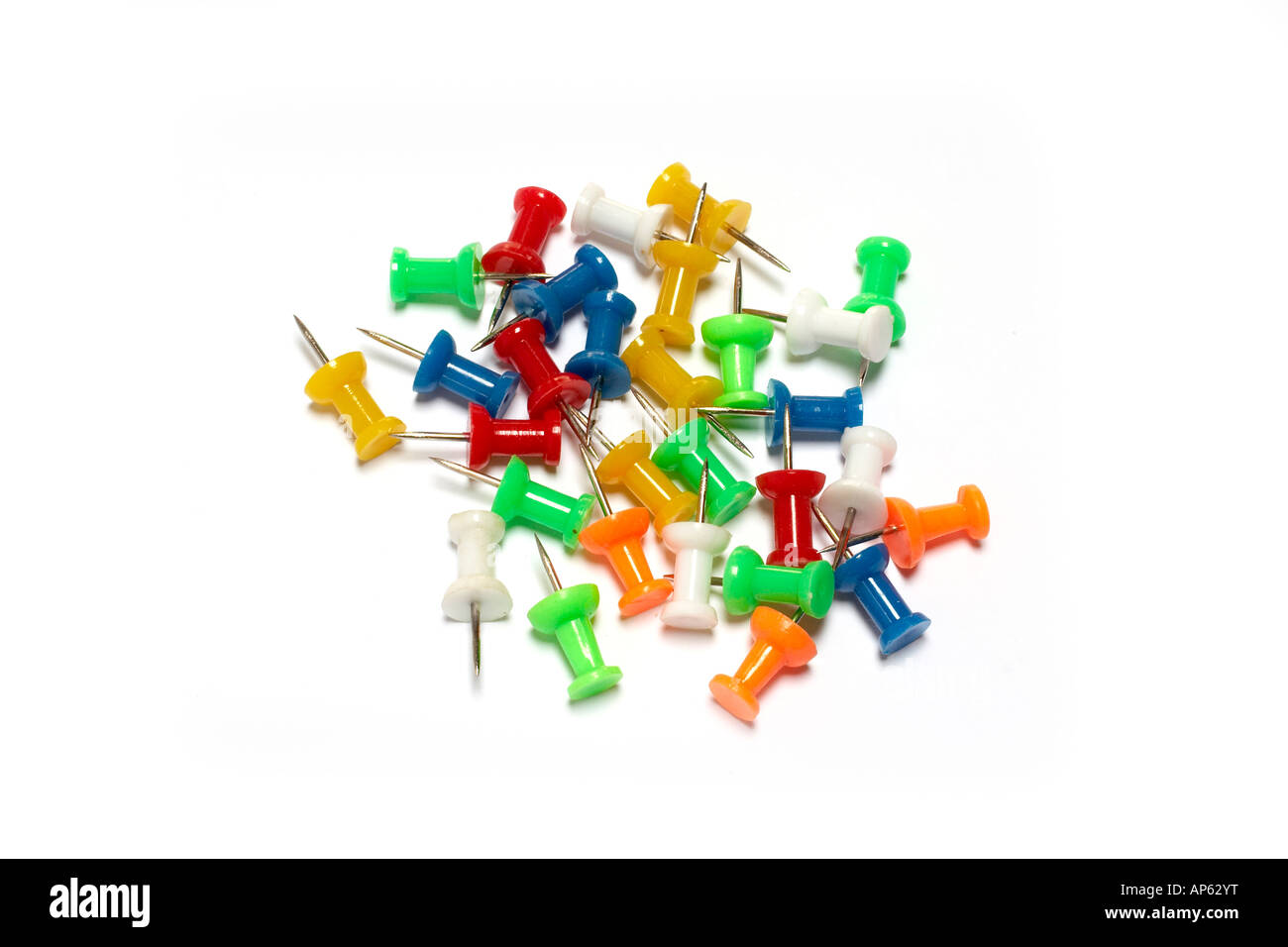 Various Colored Tacks Stock Photo - Alamy