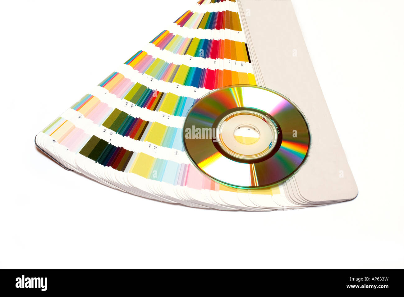 Color guide and CD Stock Photo - Alamy