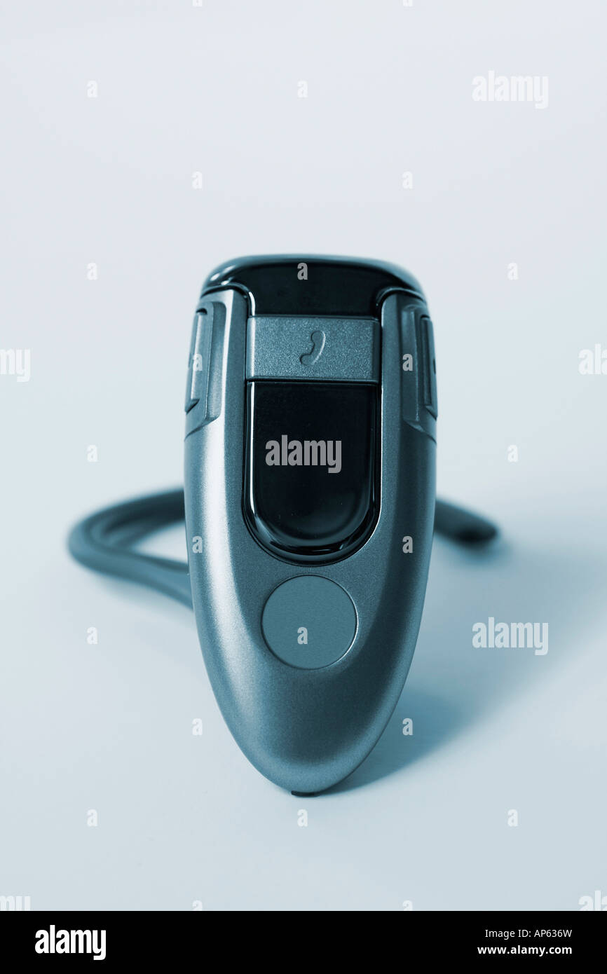 Bluetooth hands free headset Stock Photo - Alamy