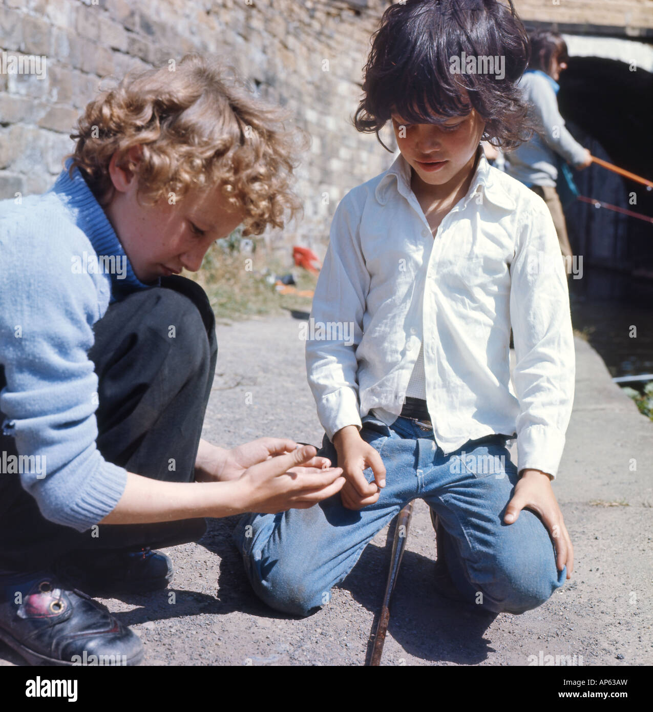 1970s children outside play hi-res stock photography and images - Alamy