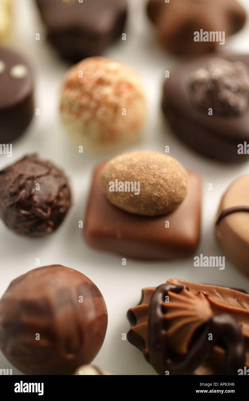 Belgian Chocolate Truffles Stock Photo - Alamy