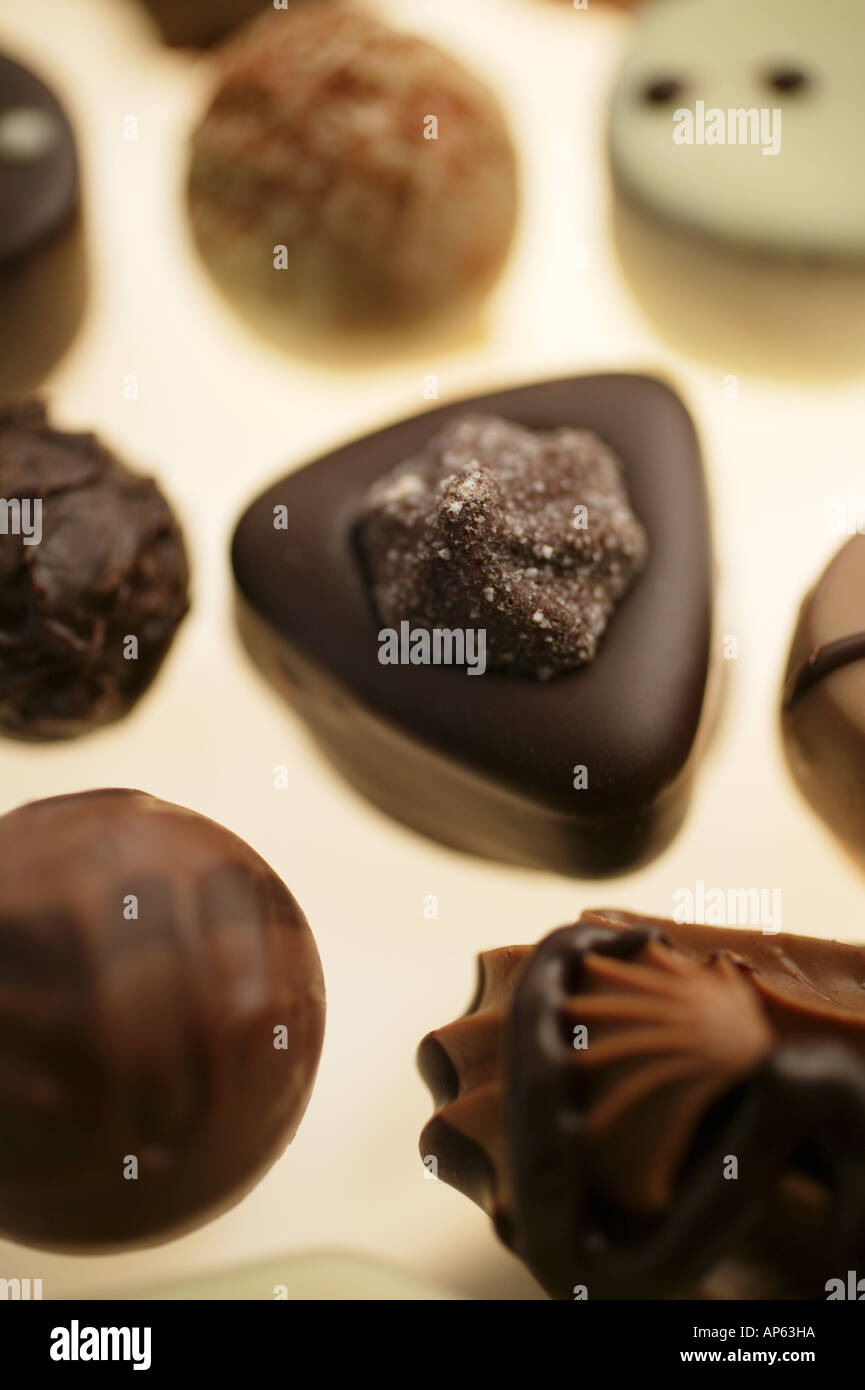 Belgian Chocolate Truffles Stock Photo - Alamy