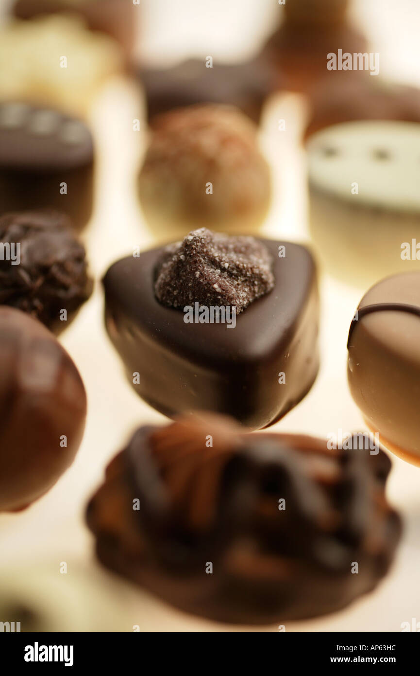 Belgian Chocolate Truffles Stock Photo - Alamy