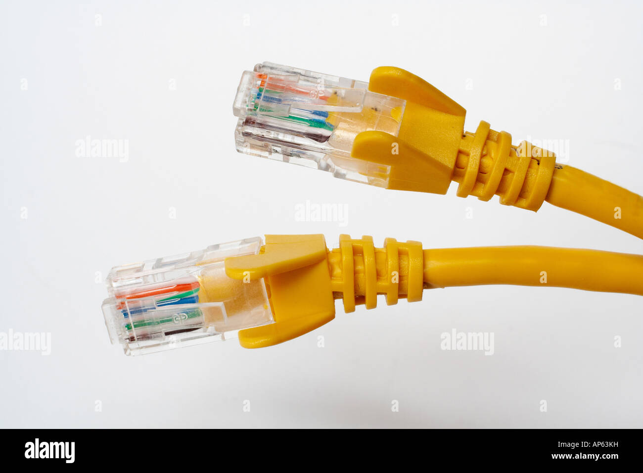 Two network cables Stock Photo - Alamy