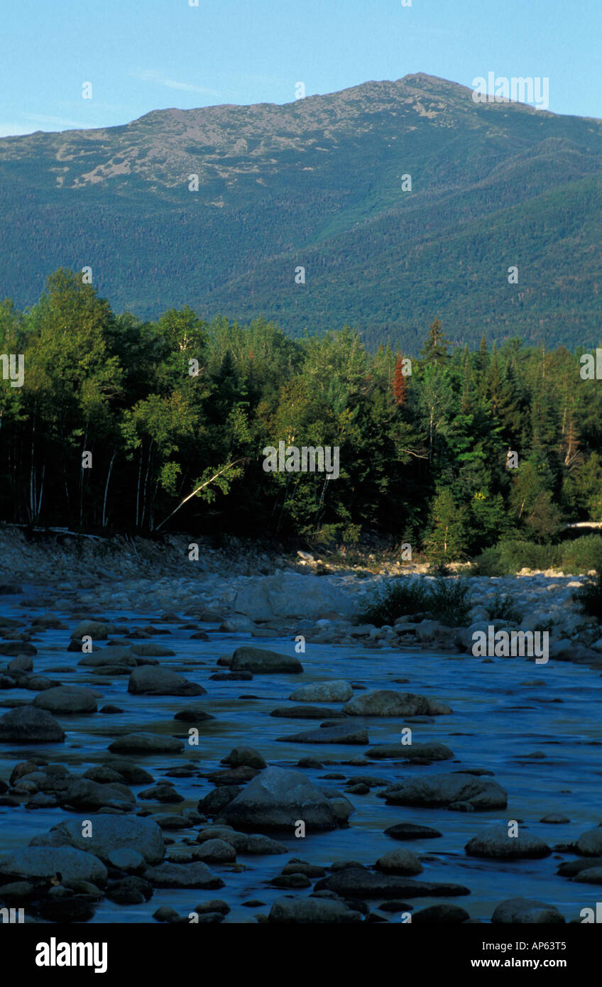 White Mountain National Forest. View of Mt Madison and the rocky ...