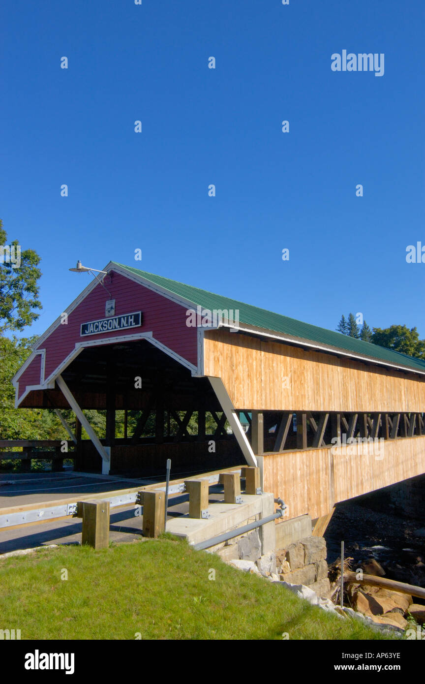 Jackson, NH, USA, Jackson Honeymoon covered bridge built in 1876 Stock ...