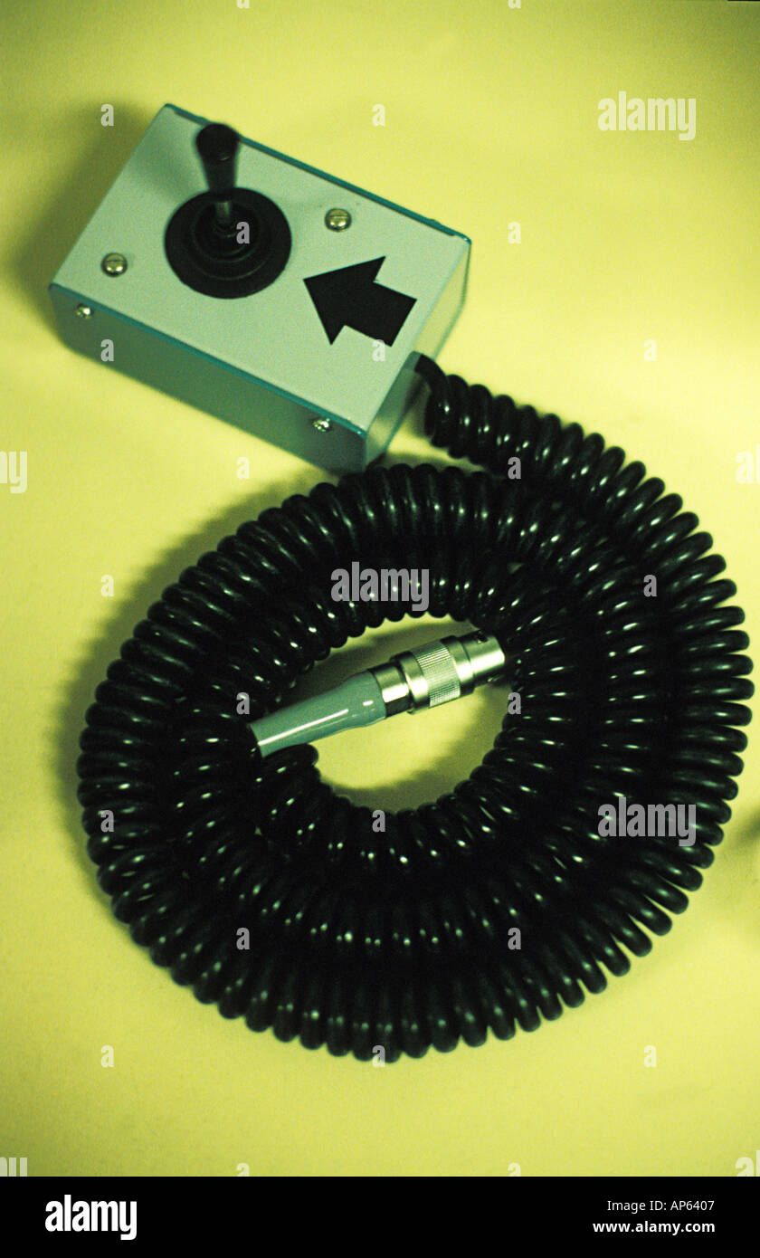 spiral cable with switch arrow Stock Photo - Alamy