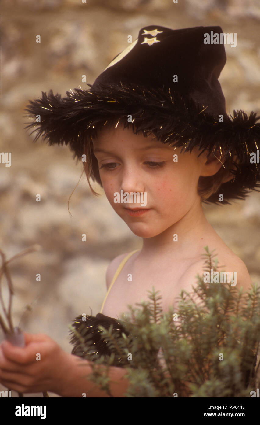 child dressed up as a witch Stock Photo - Alamy