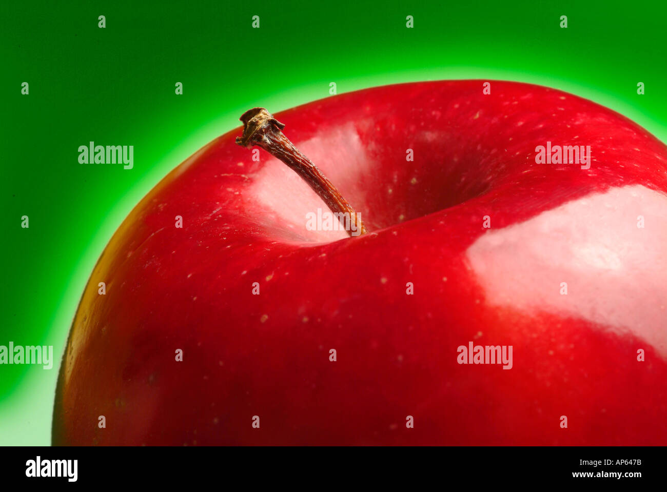 shiny red delicious apple Stock Photo - Alamy
