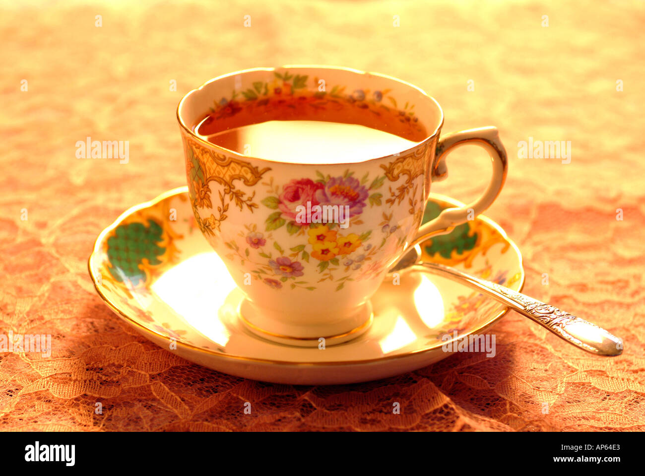 old fashioned china tea cup Stock Photo - Alamy