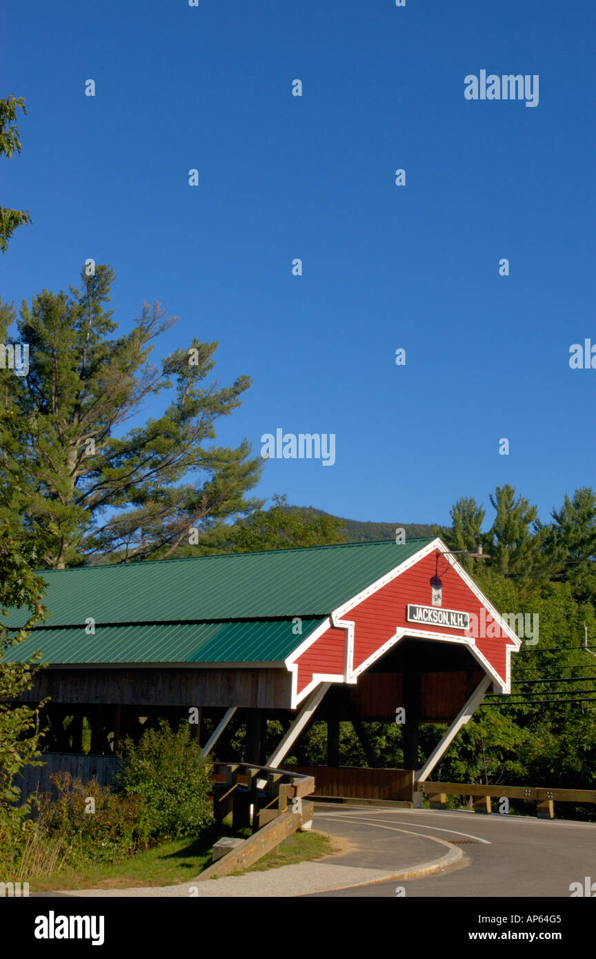 Jackson, NH, USA, Jackson Honeymoon covered bridge built in 1876 Stock ...