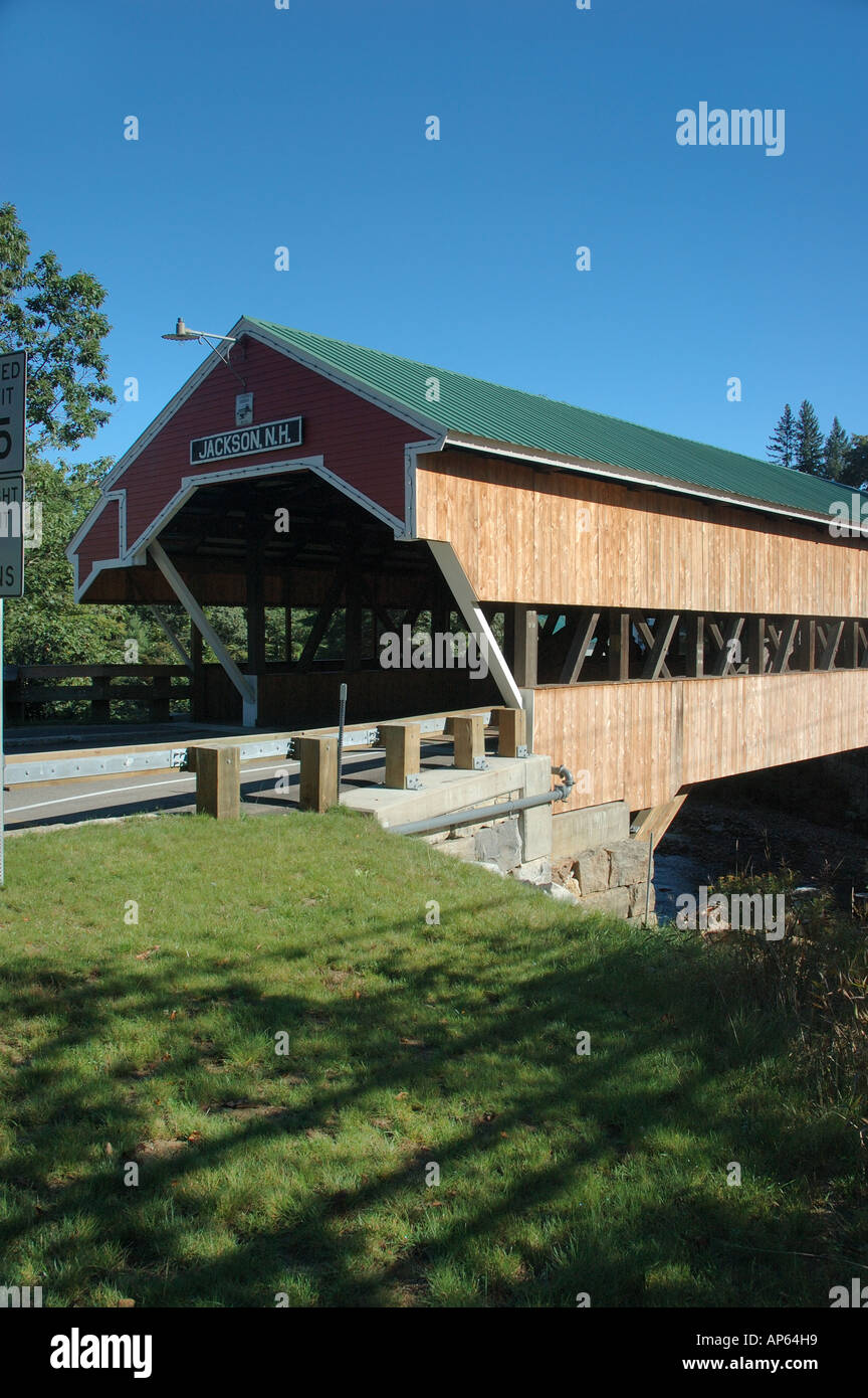 Jackson, NH, USA, Jackson Honeymoon covered bridge built in 1876 Stock ...