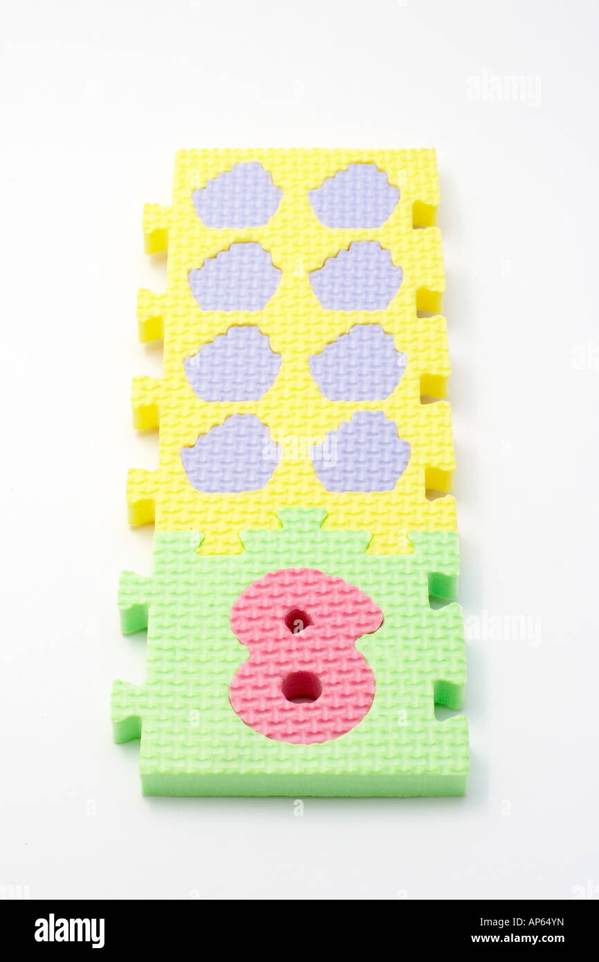 Puzzle colorful numbers for children education Stock Photo - Alamy