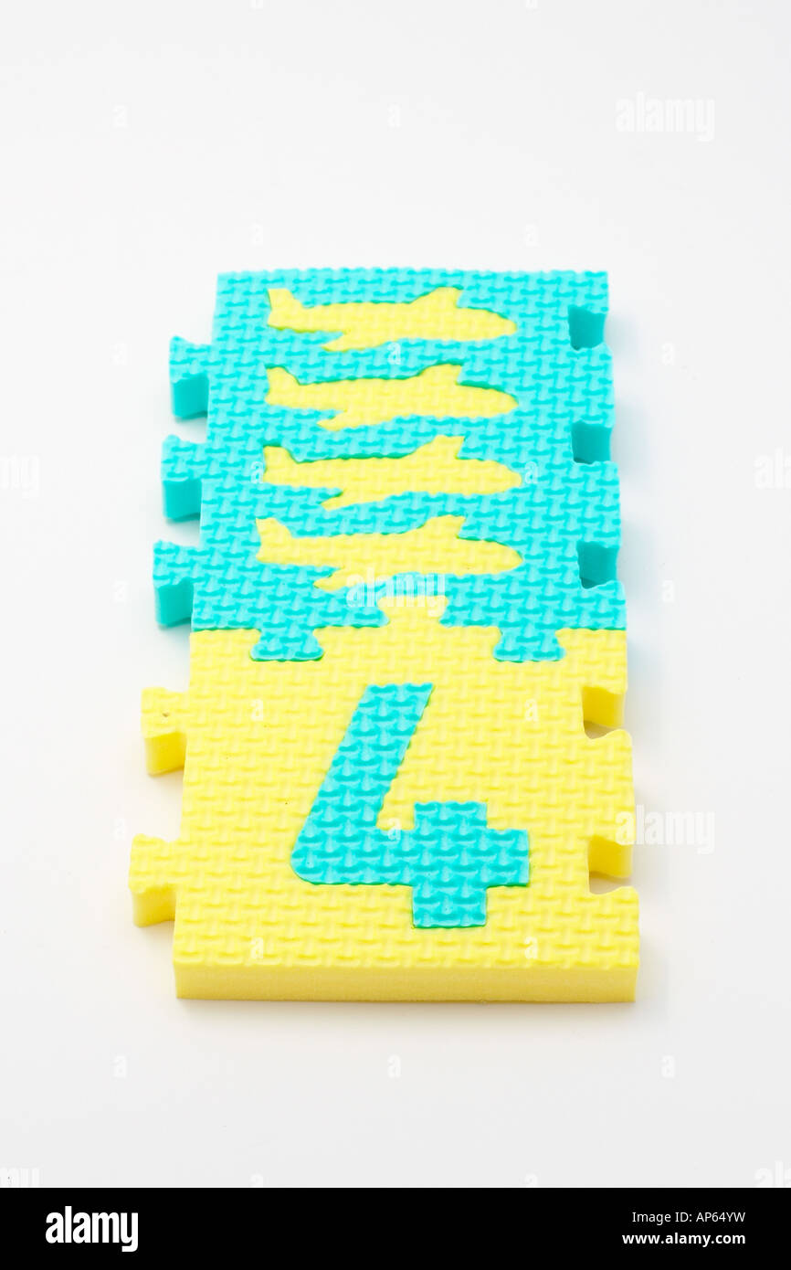 Puzzle colorful numbers for children education Stock Photo - Alamy