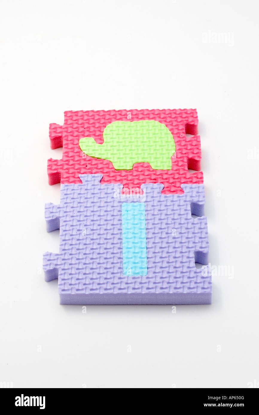 Puzzle colorful numbers for children education Stock Photo - Alamy
