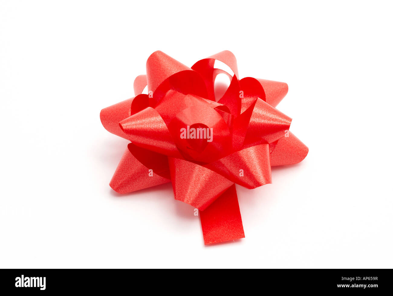 Red ribbon isolated on white background Stock Photo - Alamy