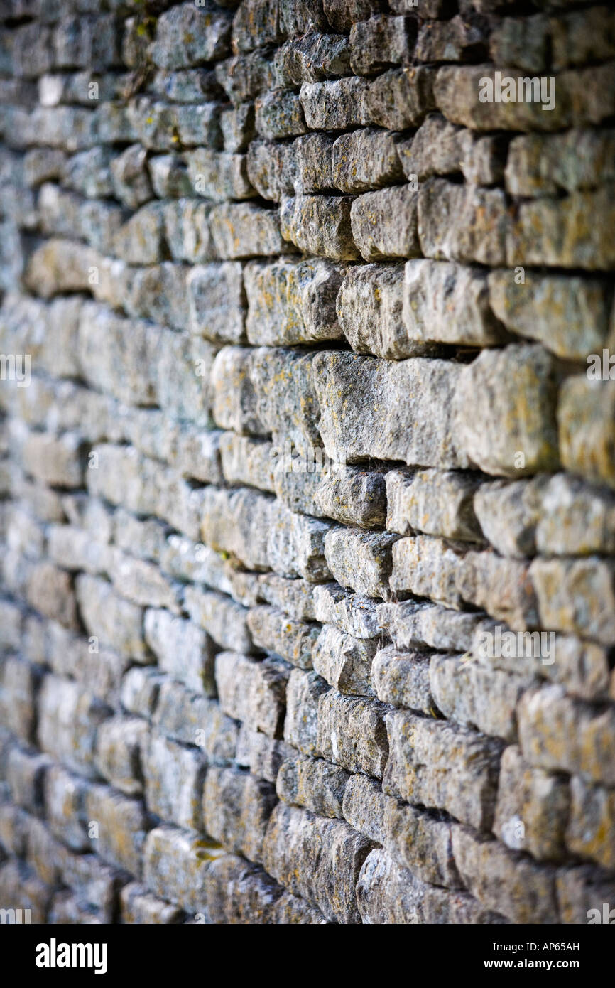 A dry stone wall, Cotswolds, UK Stock Photo - Alamy