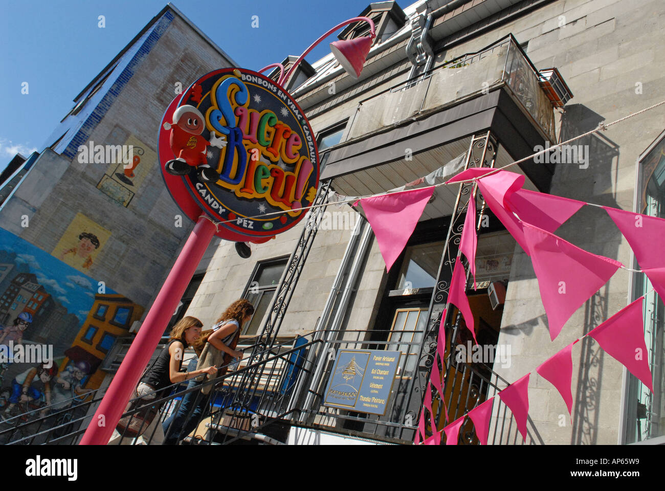 Candy store on st Denis street quartier latin area Montreal Quebec ...