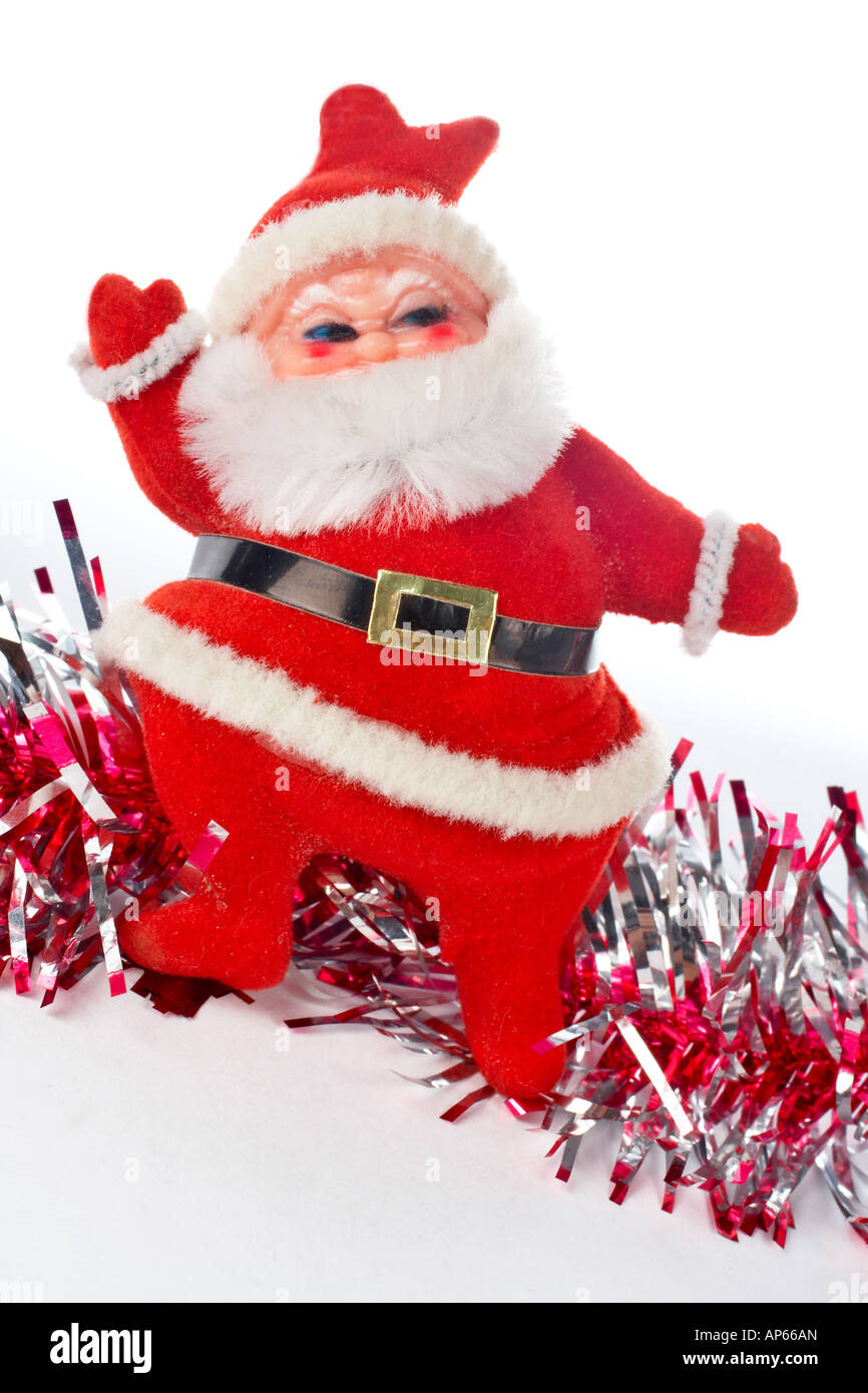 Santa Claus on white background Stock Photo - Alamy